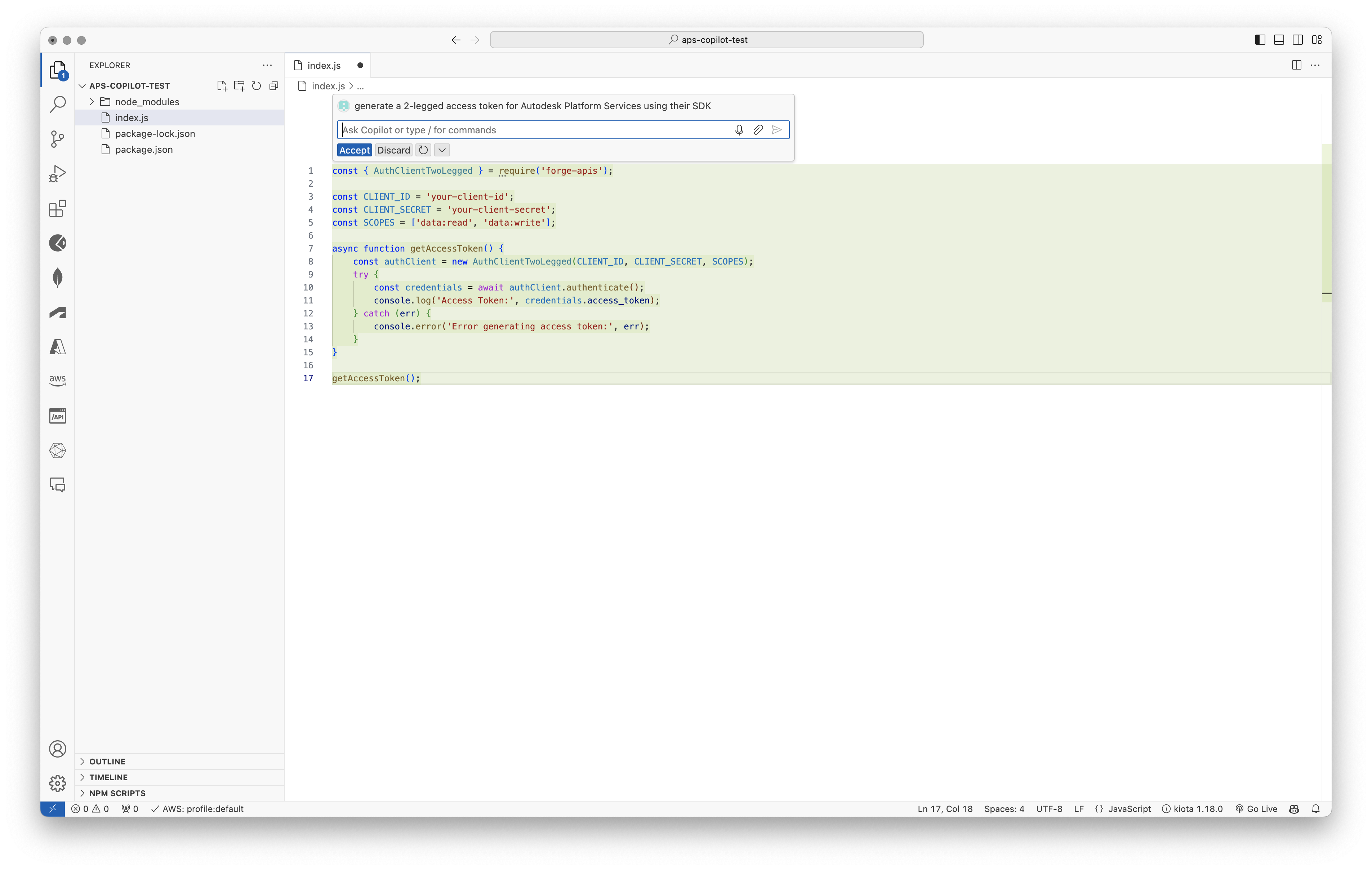 Build APS Solutions with GitHub Copilot | Autodesk Platform Services